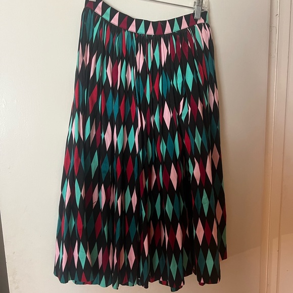Pinup Couture | Skirts | Black And Teal Harlequin Jenny Skirt | Poshmark